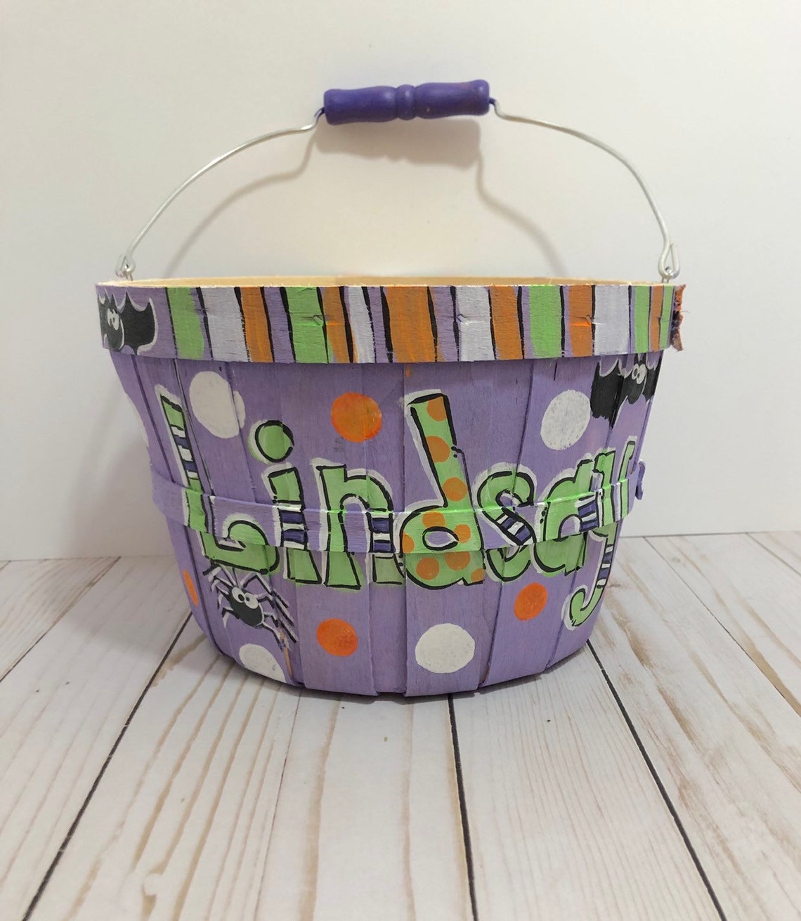 Trick or Treat Basket Candy basket Halloween candy basket | Etsy