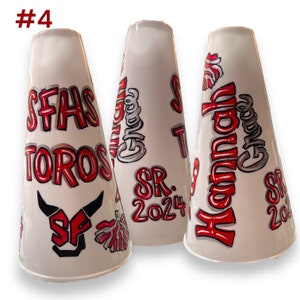 Cheerleader Megaphone | Personalized Megaphone| Cheer Megaphone Party ...