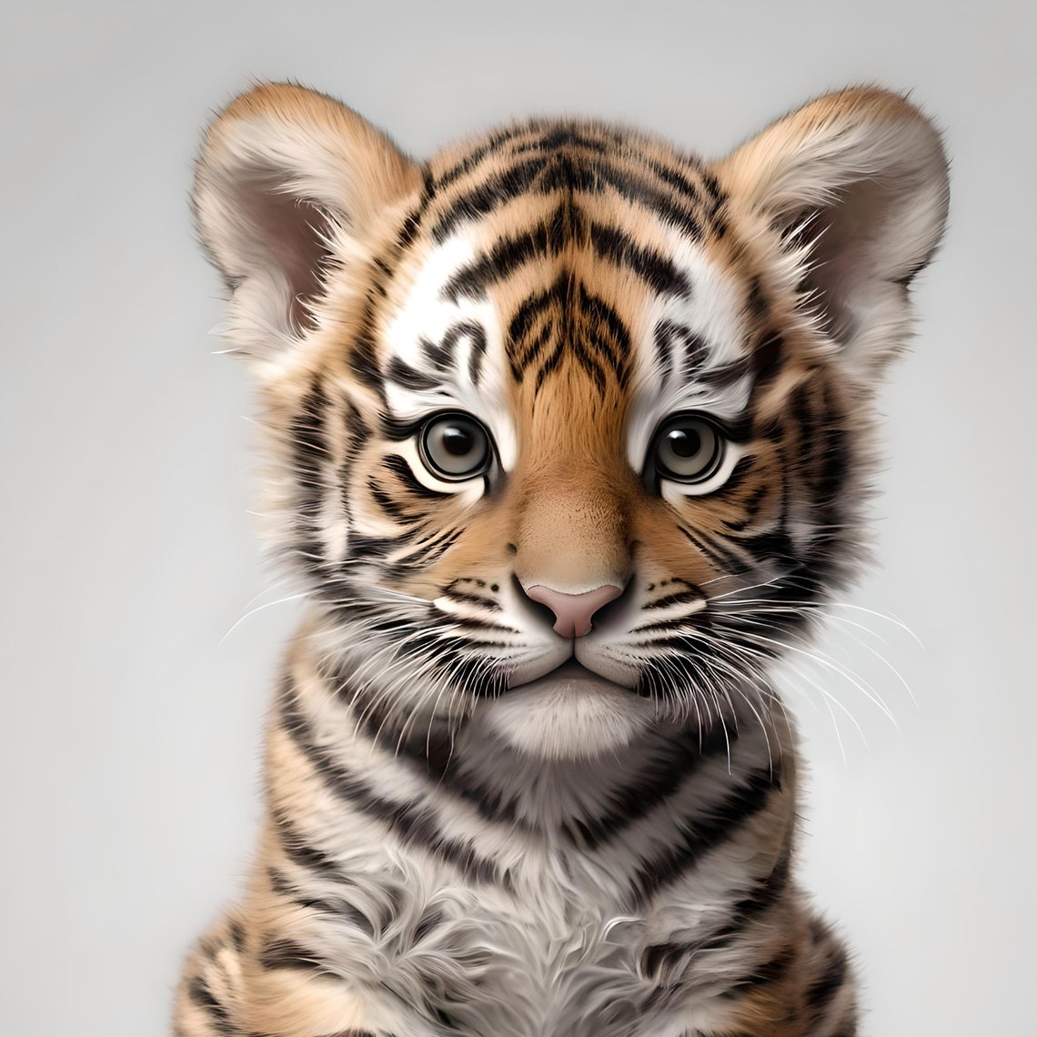 Tiger Cub, Baby Tiger, Safari Nursery Print, Safari Nursery Decor ...