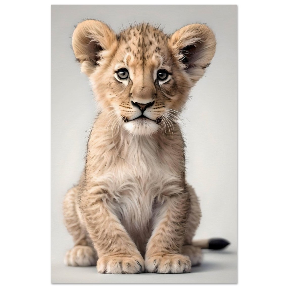 Lion Cub, Baby Lion Printed, Safari Nursery Print,jungle Nursery Wall ...