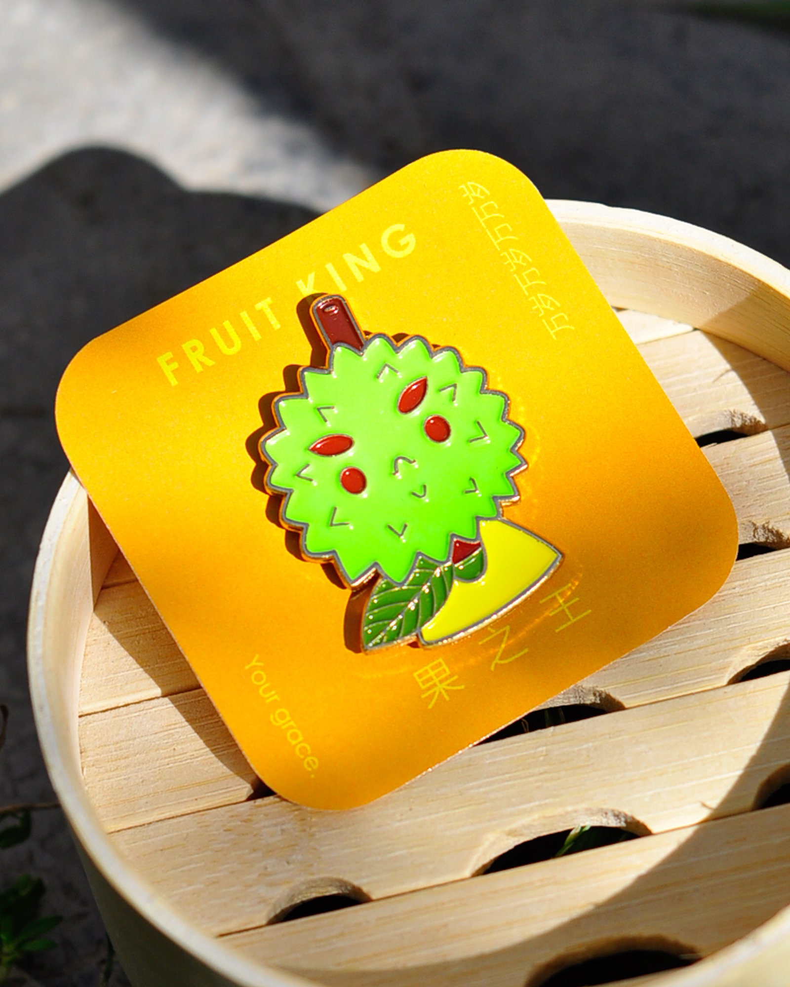 Durian Series Enamel Pin, Tropical Fruit, Durian Charm, Fruit Enamel ...