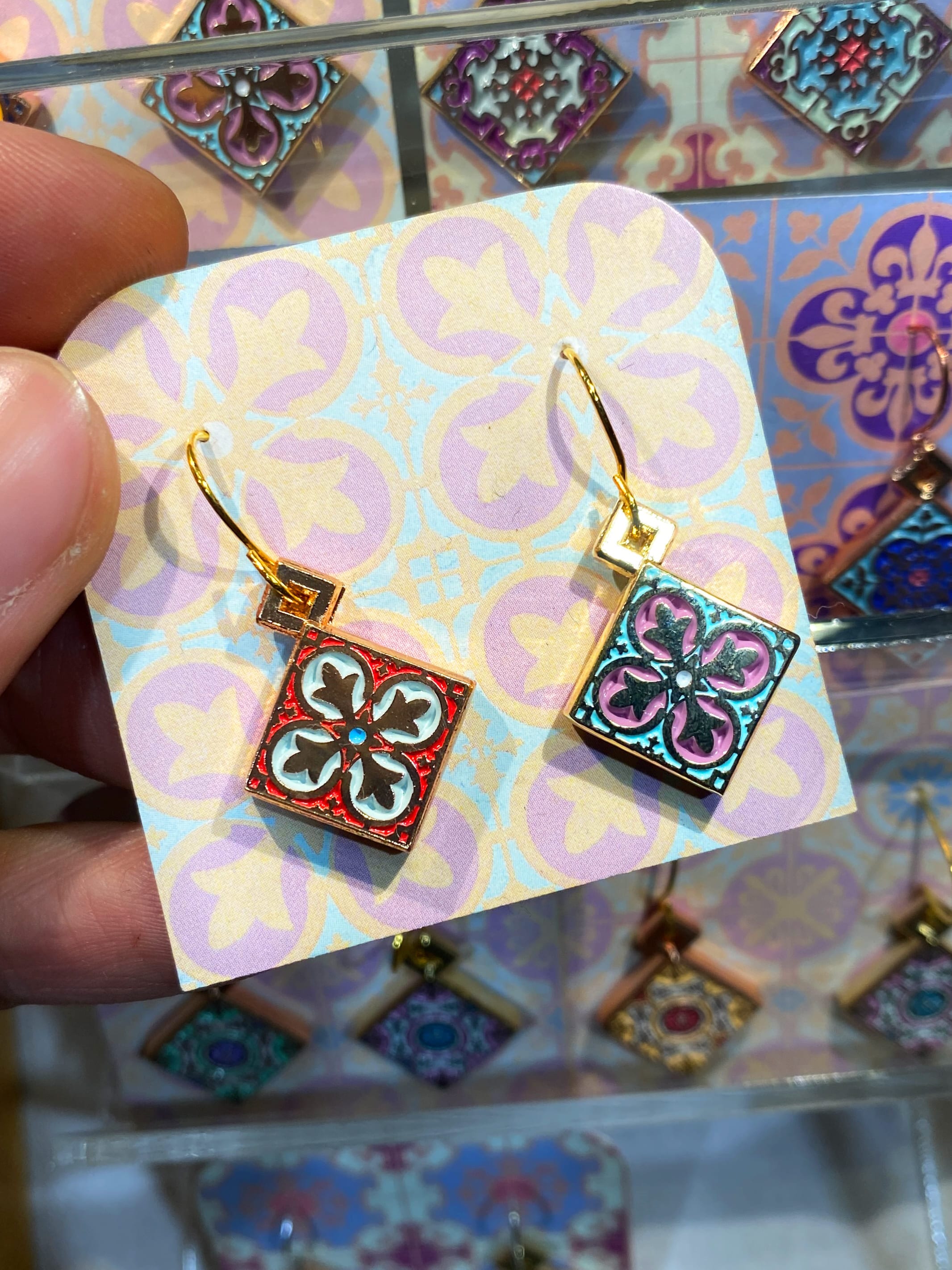 Peranakan Tile Pattern Earring/ Pendant/ Necklace | Malaysia ...