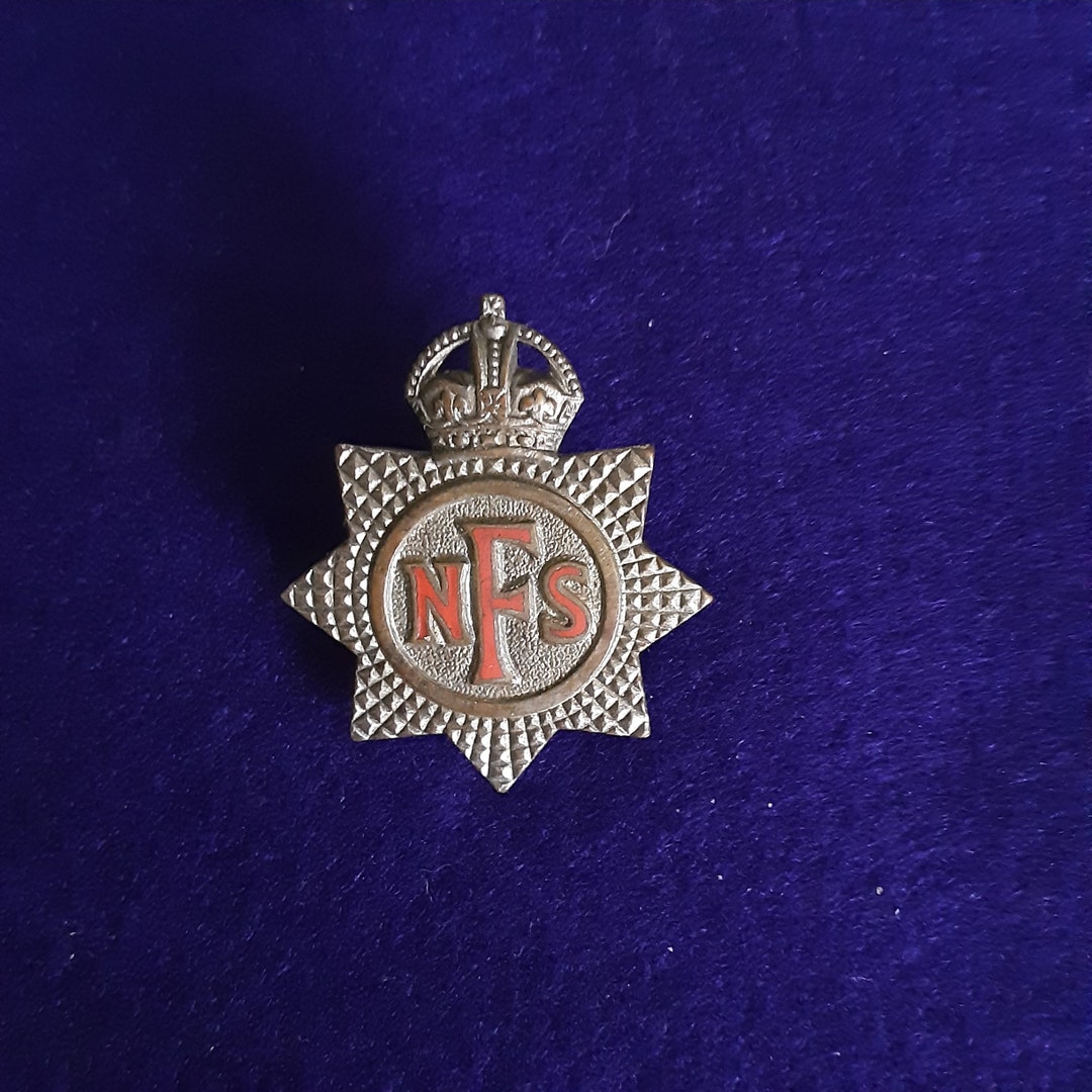 Original WW2 Cap Badge National Fire Service NFS - Etsy