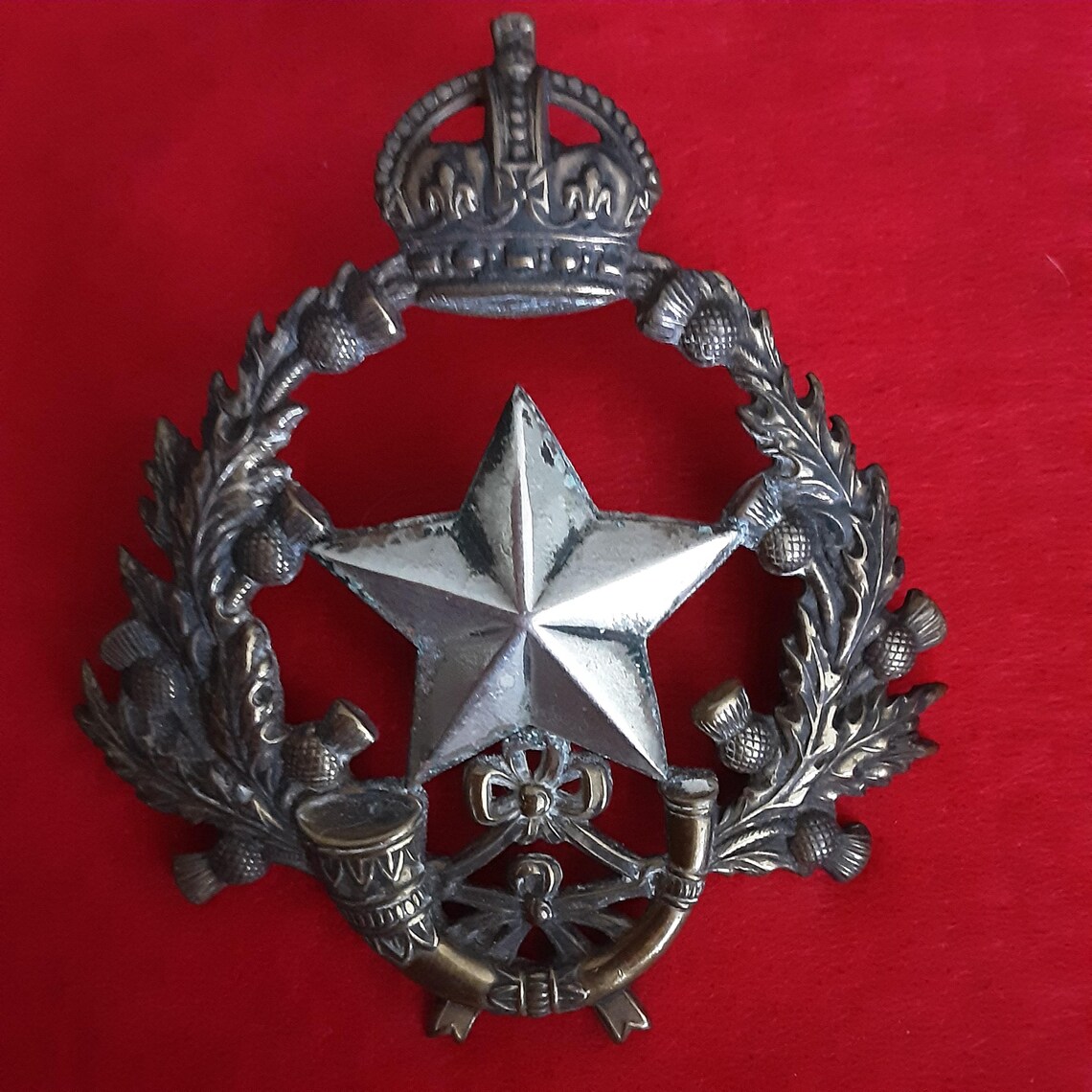 Cameronians Scottish Rifles Volunteer Battalion Officers Pouch Belt ...