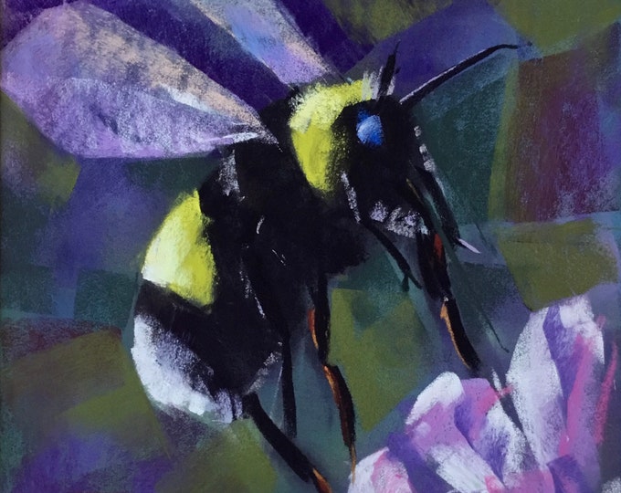 Original Pastel Painting. Buff Tailed Bumblebee. - Etsy