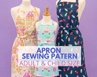Adult Apron Sewing Pattern: Beginner DIY Project (PDF Pattern) - Etsy
