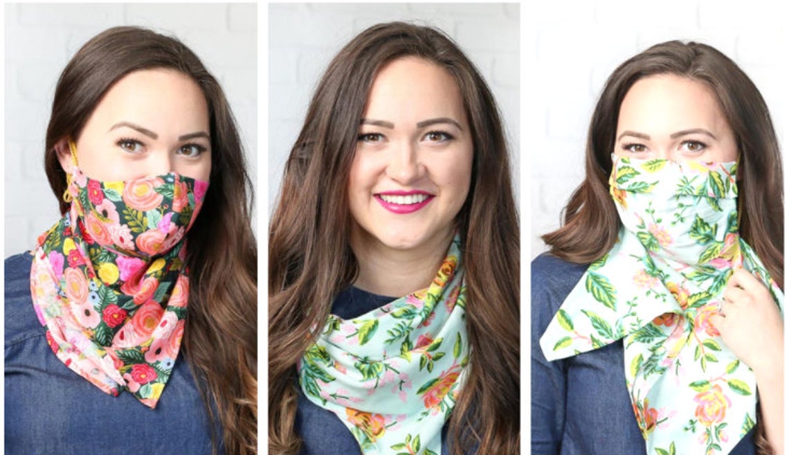 DIY Scarf Face Mask Pattern - Etsy