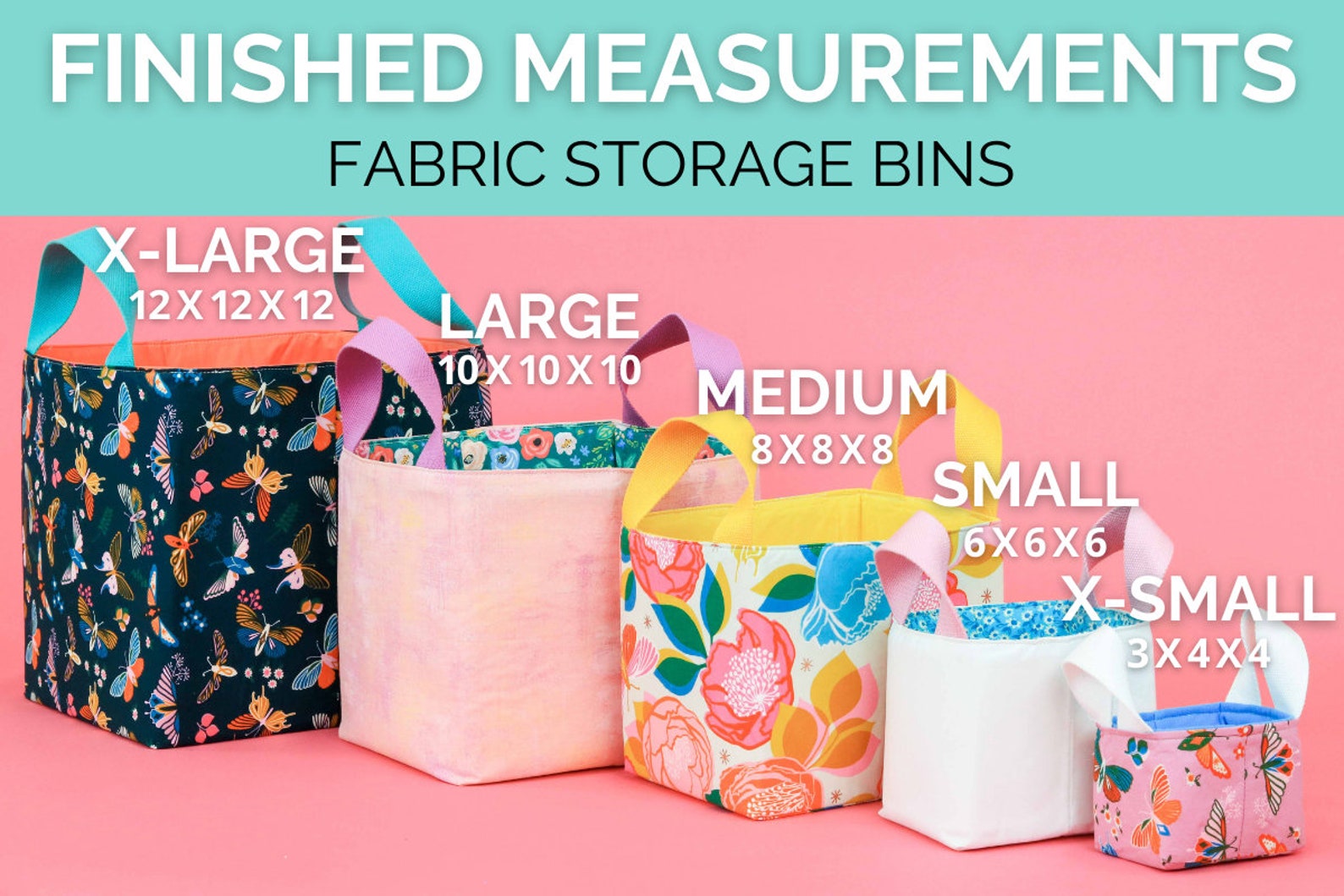 Fabric Storage Bin Pattern - Etsy
