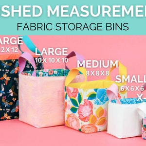 Fabric Storage Bin Pattern - Etsy