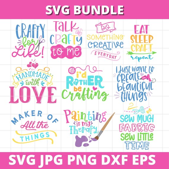Crafty SVG File | Etsy