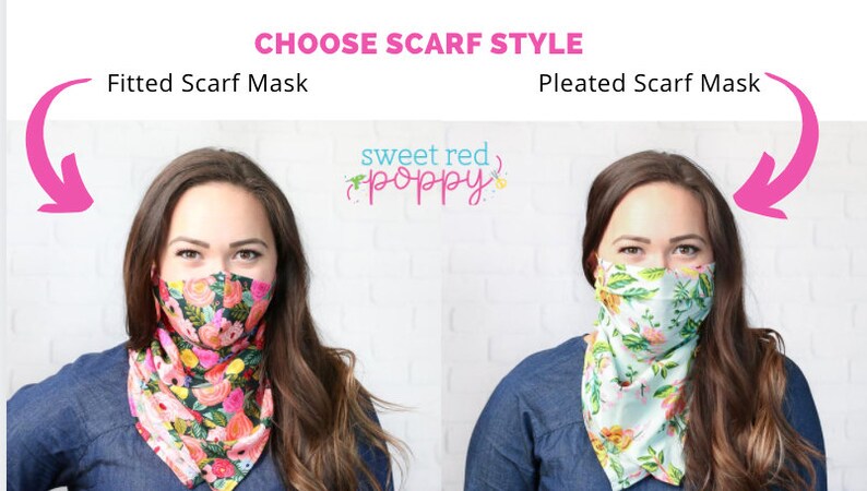 DIY Scarf Face Mask Pattern - Etsy