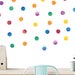 Watercolor Polka Dot Wall Decal - Watercolor Rainbow Polka Dots - Polka ...