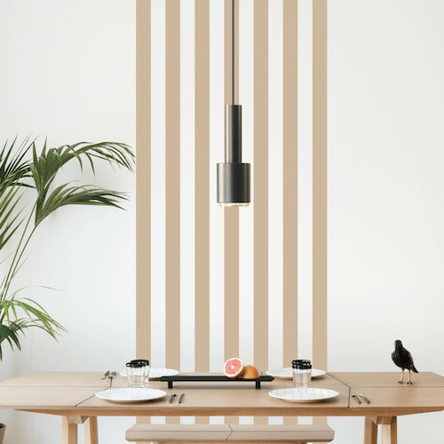 Stripe Wall Decals Abstract Lines Wall Decor Line Wall | Etsy