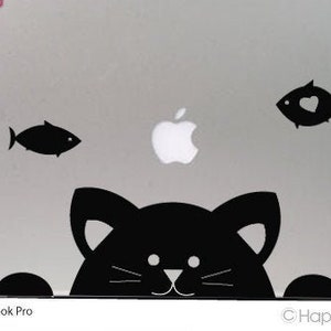 Funny Cat Computer Decal, Kitty Sticker, Funny Laptop Decal - Etsy
