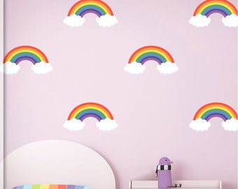 Rainbow wall decal | Etsy