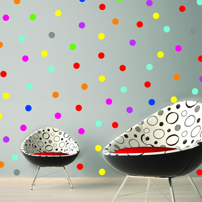 Polka Dot Wall Decal Polka Dot Decor Polka Dot Stickers - Etsy