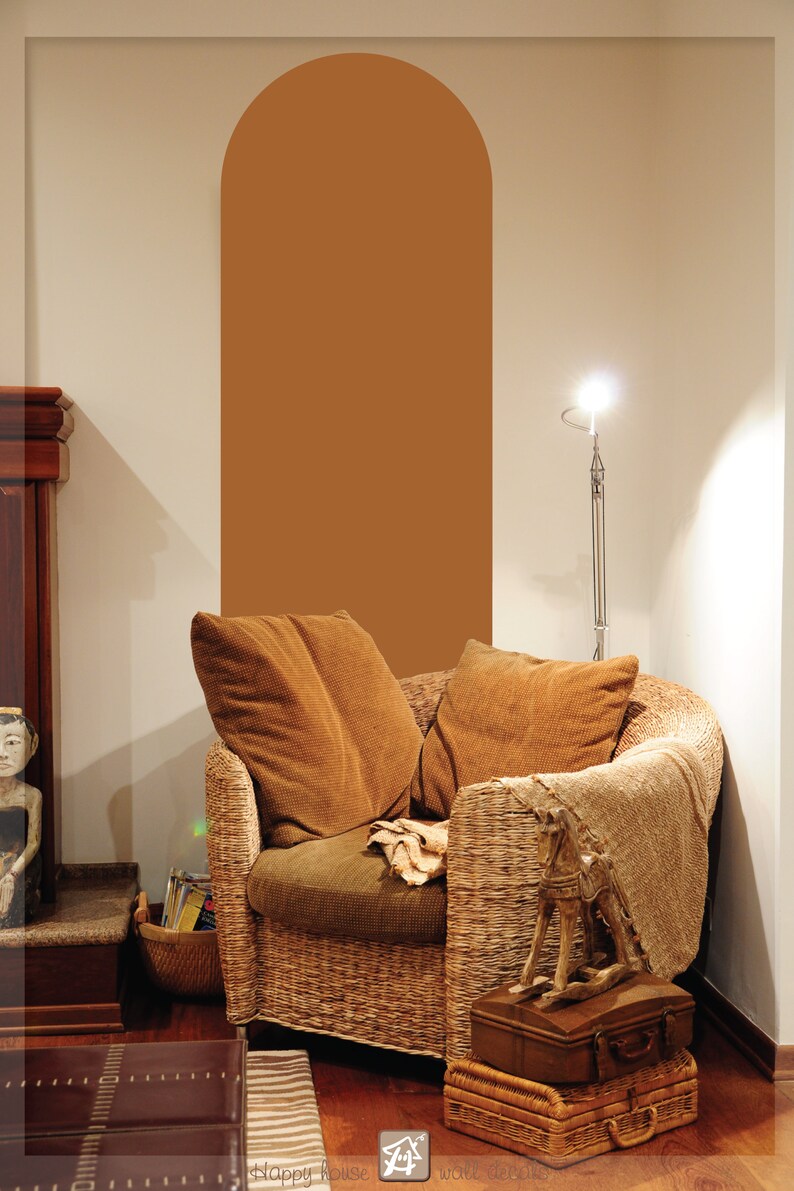 Arch Color Block Wall Decal Modern Geometric Decor Arch Boho - Etsy