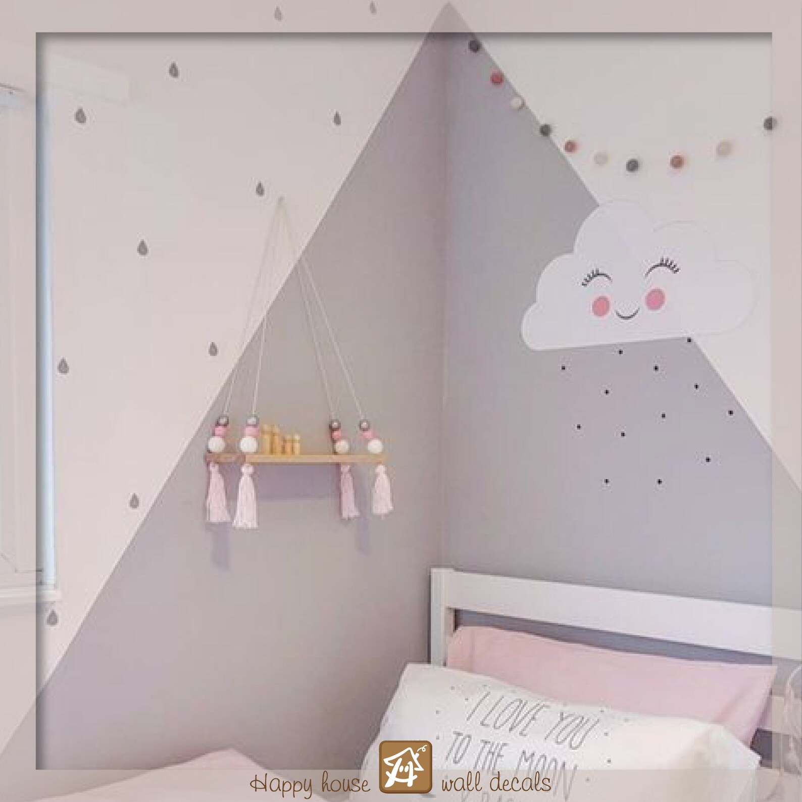 Corner Wall Decals Triangle Large Triangles Wall Sticker - Etsy