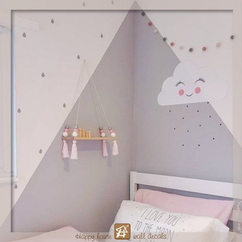 Corner Wall Decals Triangle Large Triangles Wall Sticker - Etsy