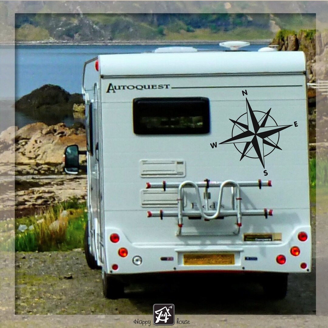 Compas Decal For Rv Motorhome Compas Decal Compas Trailer Sticker Etsy