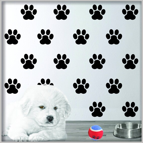 Big Paw Print Wall Decal - Wall Design Ideas