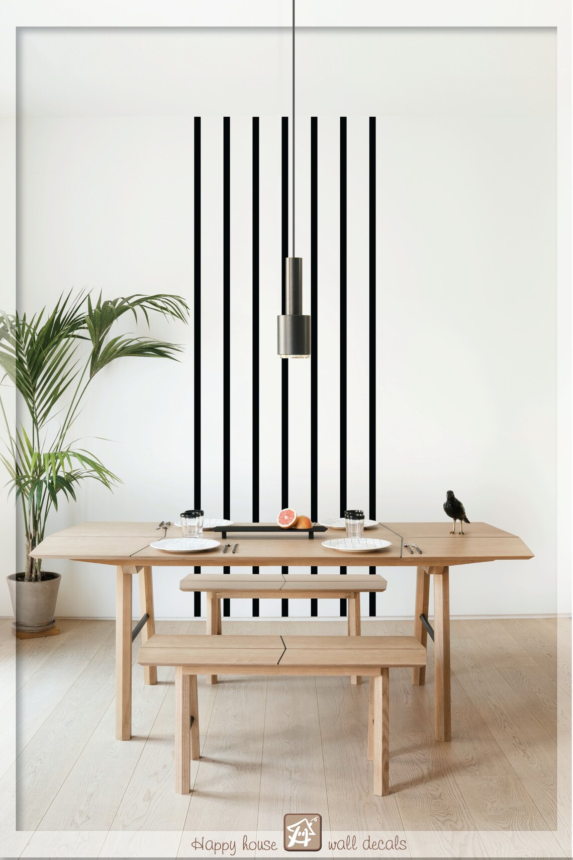 Stripe Wall Decals Abstract Lines Wall Decor Line Wall - Etsy