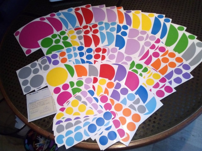 Mixed Polka Dot Wall Decals Nursery Wall Decor Polka Dot | Etsy