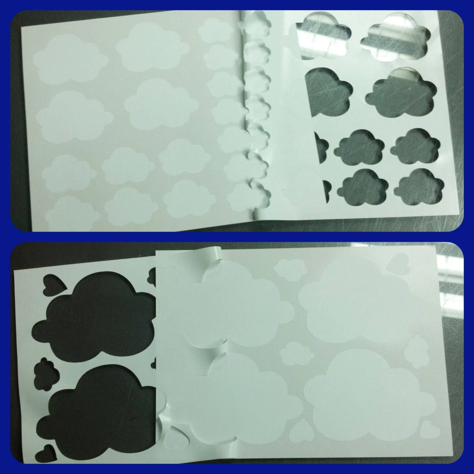 Cloud Wall Decals Small Clouds Stickers Nursery Playroom - Etsy