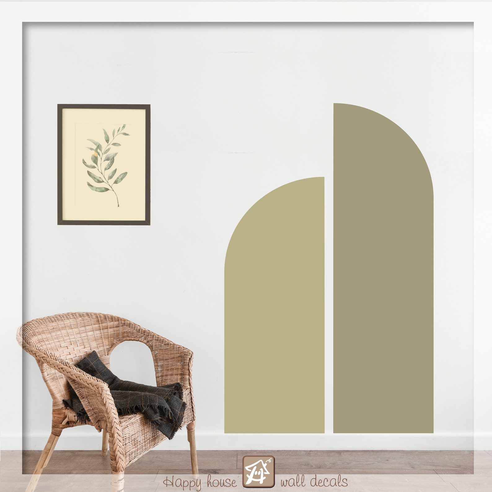 Half Arch Wall Decalsarch Color Block Decals Modern - Etsy