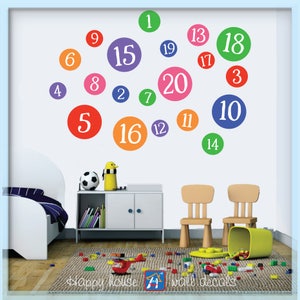 Alphabet Decals ABC Polka Dot Alphabet Stickers Colorful Alphabets Wall ...