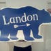 Personalized Bear Name Wall Decal Baby Boy Nursery Wall - Etsy