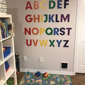 Alphabet Wall Decal, Nursery Abc's Wall Decor, A-Z Alphabet, Abc's ...