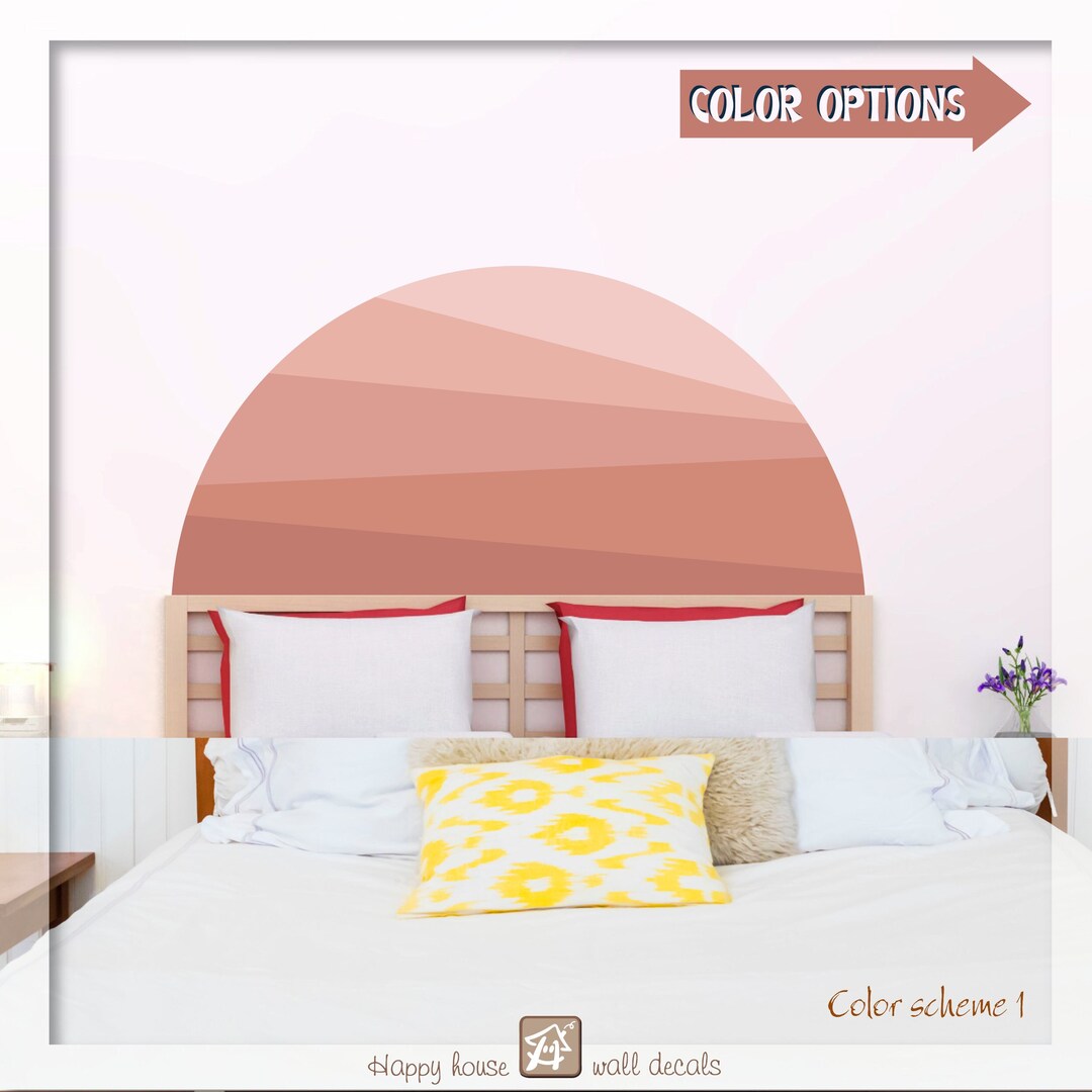 Arch Lines Wall Decal Half Circle Lines Wall Dstickr Modern - Etsy