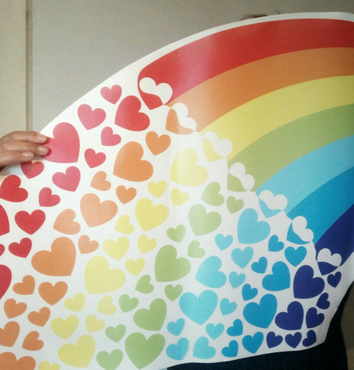 Rainbow Paws Wall Decal Paw Prints Sticker Nursery Wall - Etsy