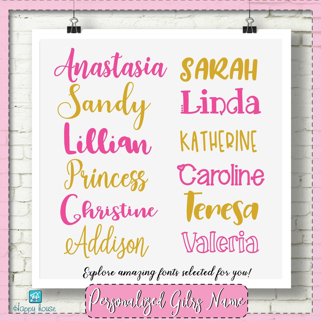 Name Wall Decal Kids Wall Decal Girls Name Wall Decal - Etsy