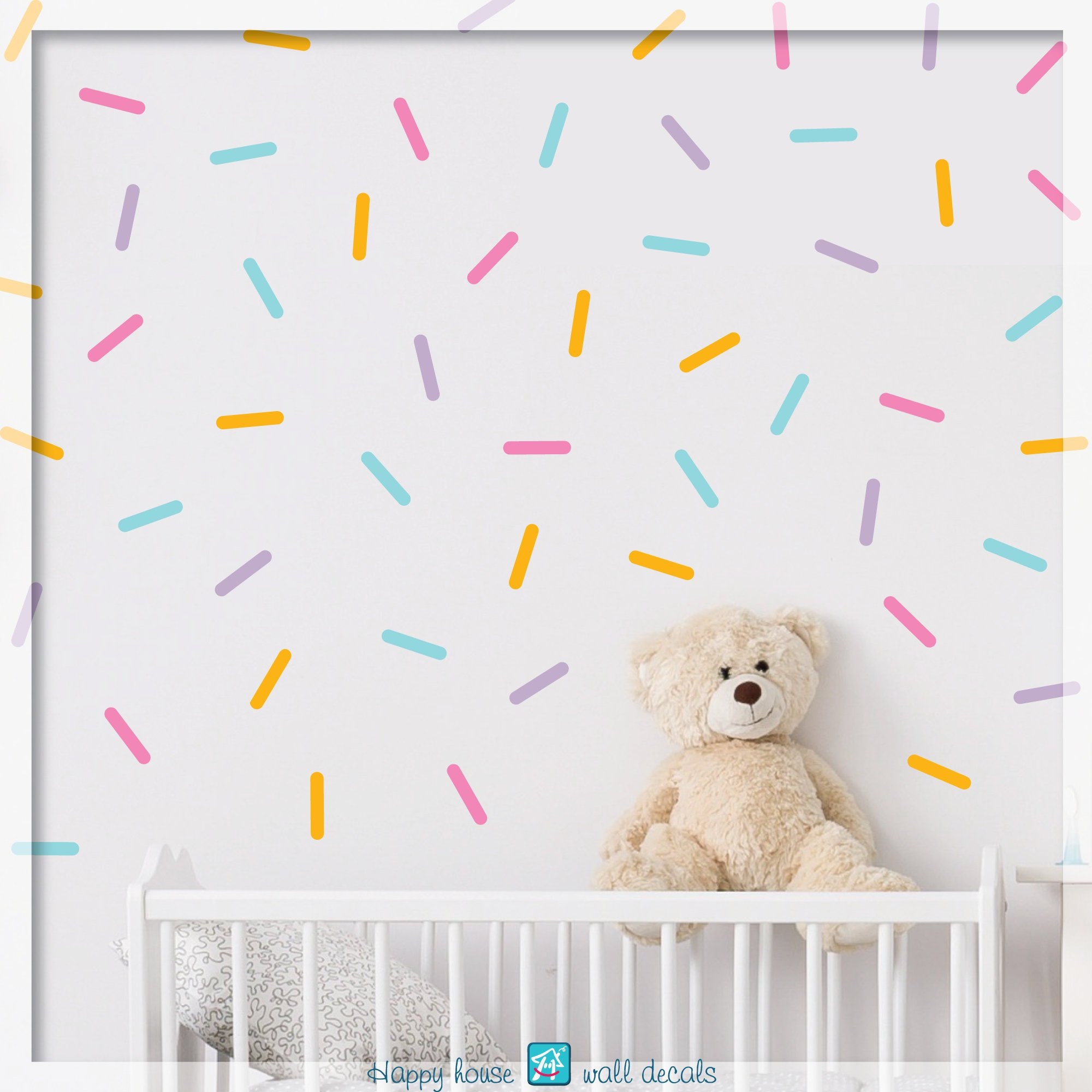 Sprinkles Wall Decals Confetti Room Decal Sprinkles | Etsy