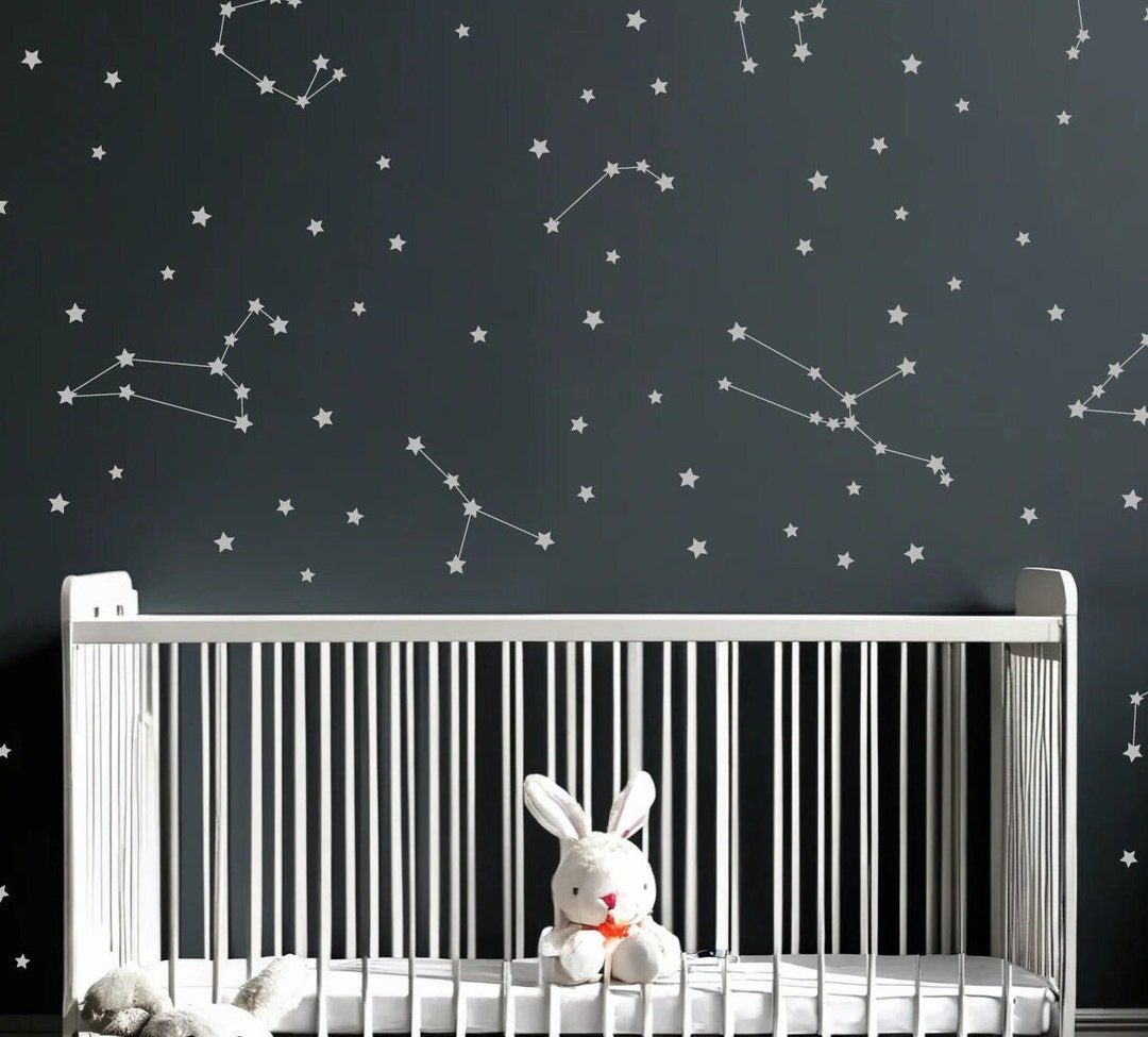Constellations Star Map Wall Decals, Zodiac Constellation Stickers ...
