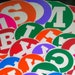 Alphabet Decals ABC Polka Dot Alphabet Stickers Colorful Alphabets Wall ...