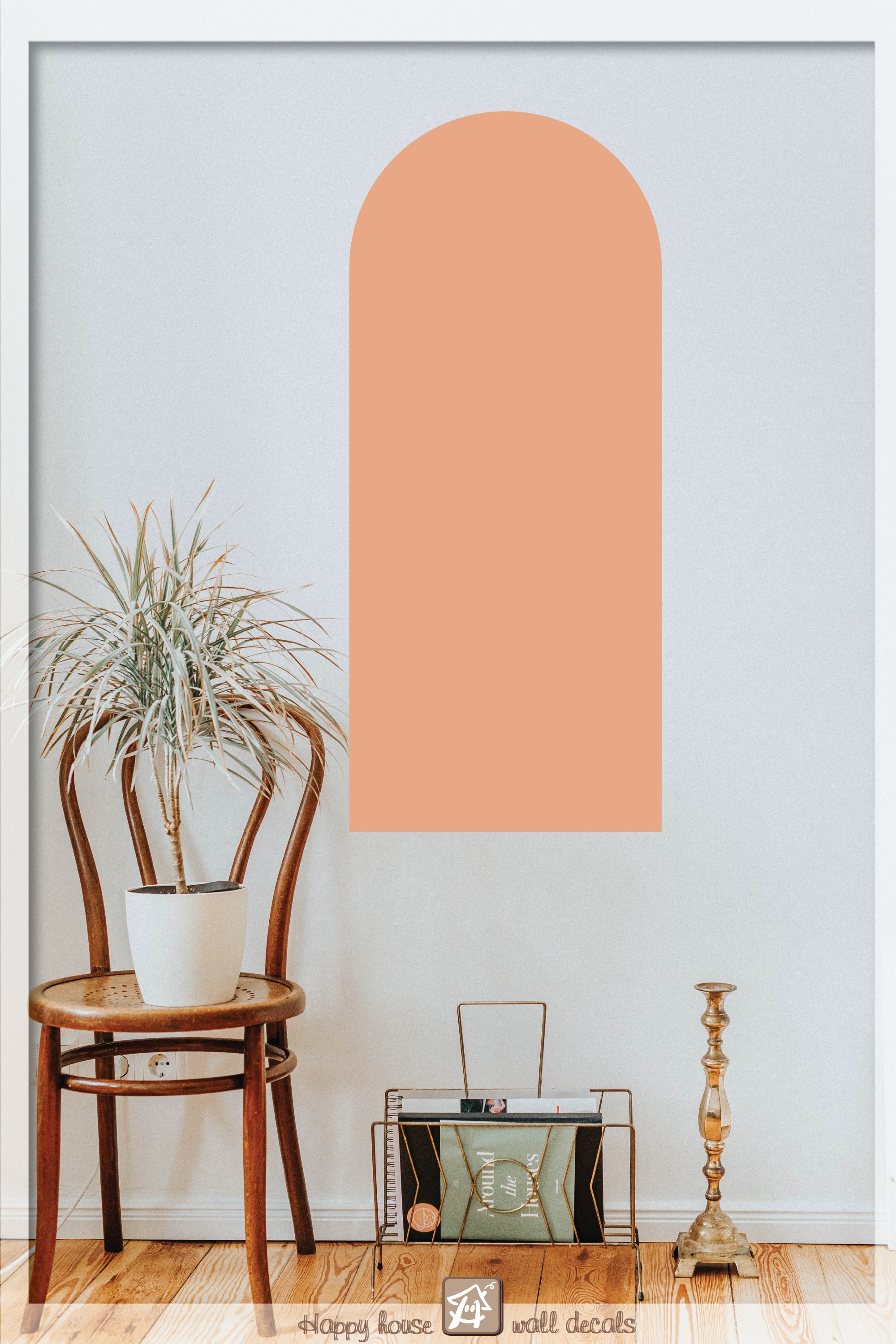 Arch Color Block Wall Decal Modern Geometric Decor Arch Wall | Etsy