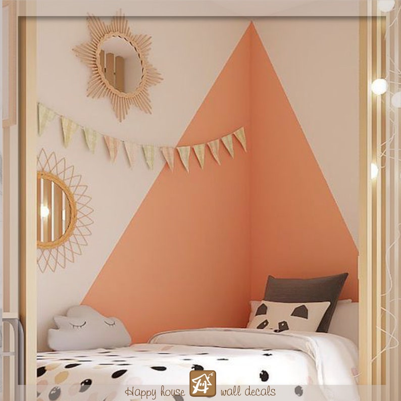 Corner Wall Decals Triangle Large Triangles Wall Sticker - Etsy