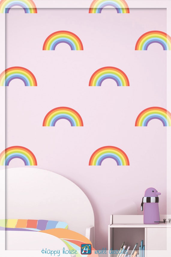 Mini Rainbow decal Rainbow wall sticker Nursery room decor | Etsy