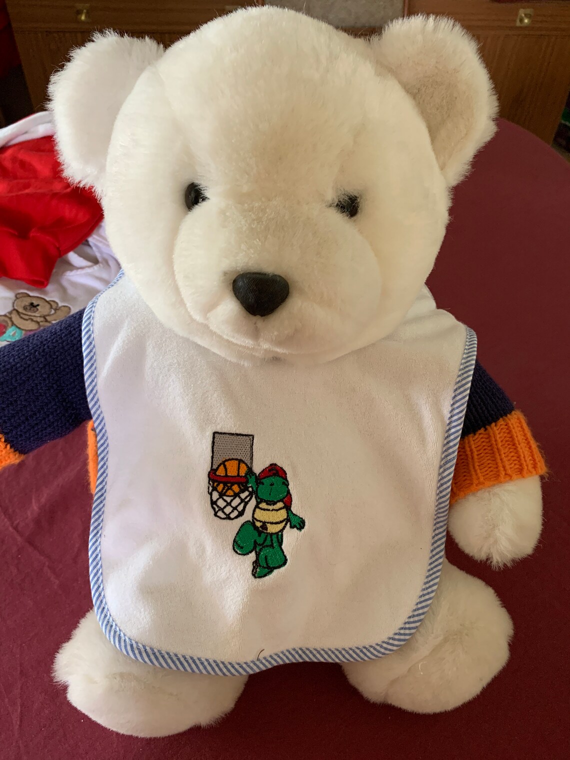 Alligator Basketball Bib - Etsy