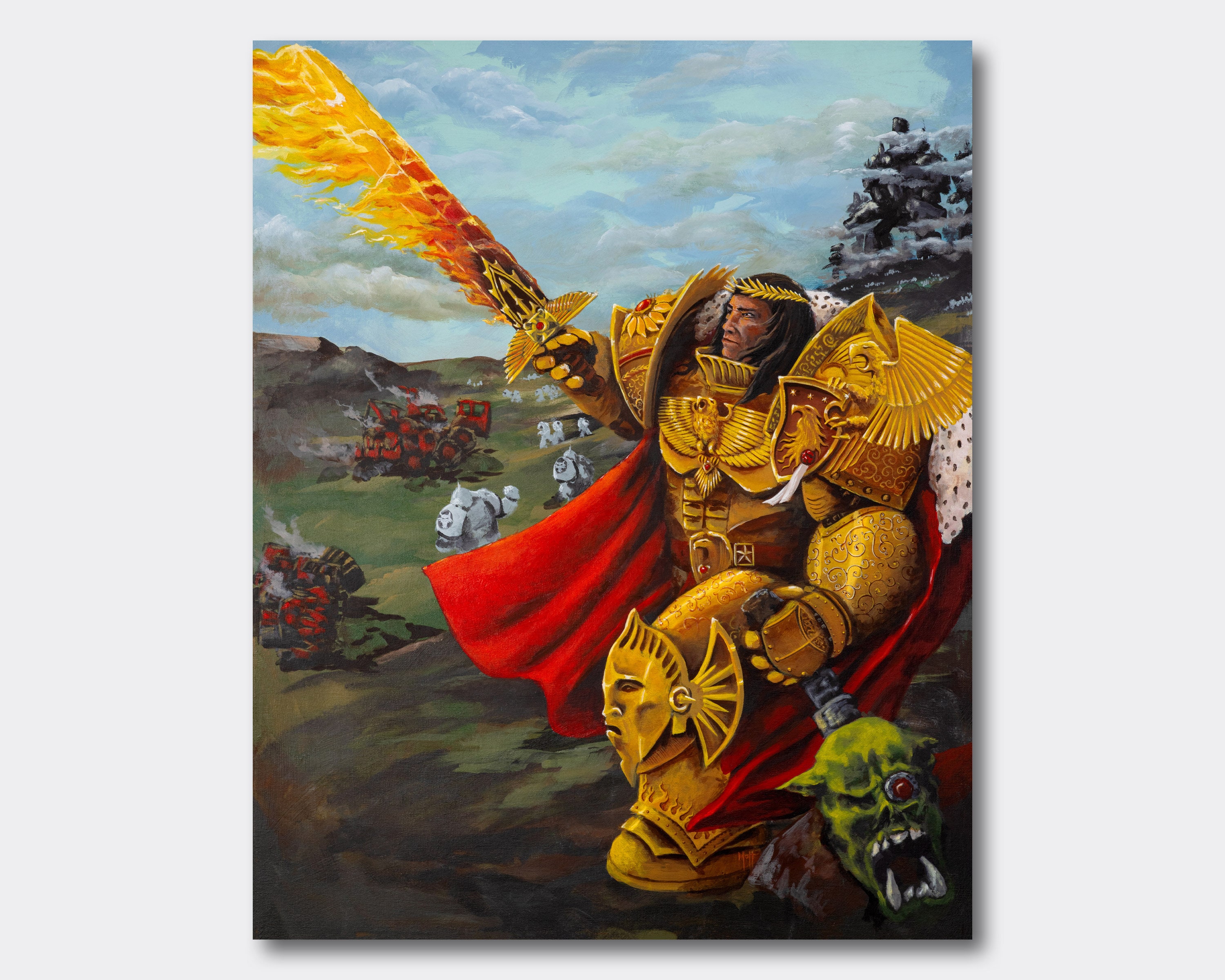 Fine Art Print Warhammer 40k God Emperor at Ullanor Open - Etsy