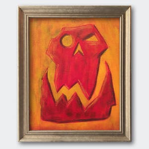 Fine Art Print WAAAGH Warhammer Ork Symbol Acrylic Painting Art Print ...