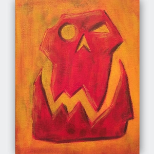 Fine Art Print WAAAGH Warhammer Ork Symbol Acrylic Painting Art Print ...