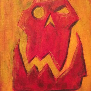 Fine Art Print WAAAGH Warhammer Ork Symbol Acrylic Painting Art Print ...