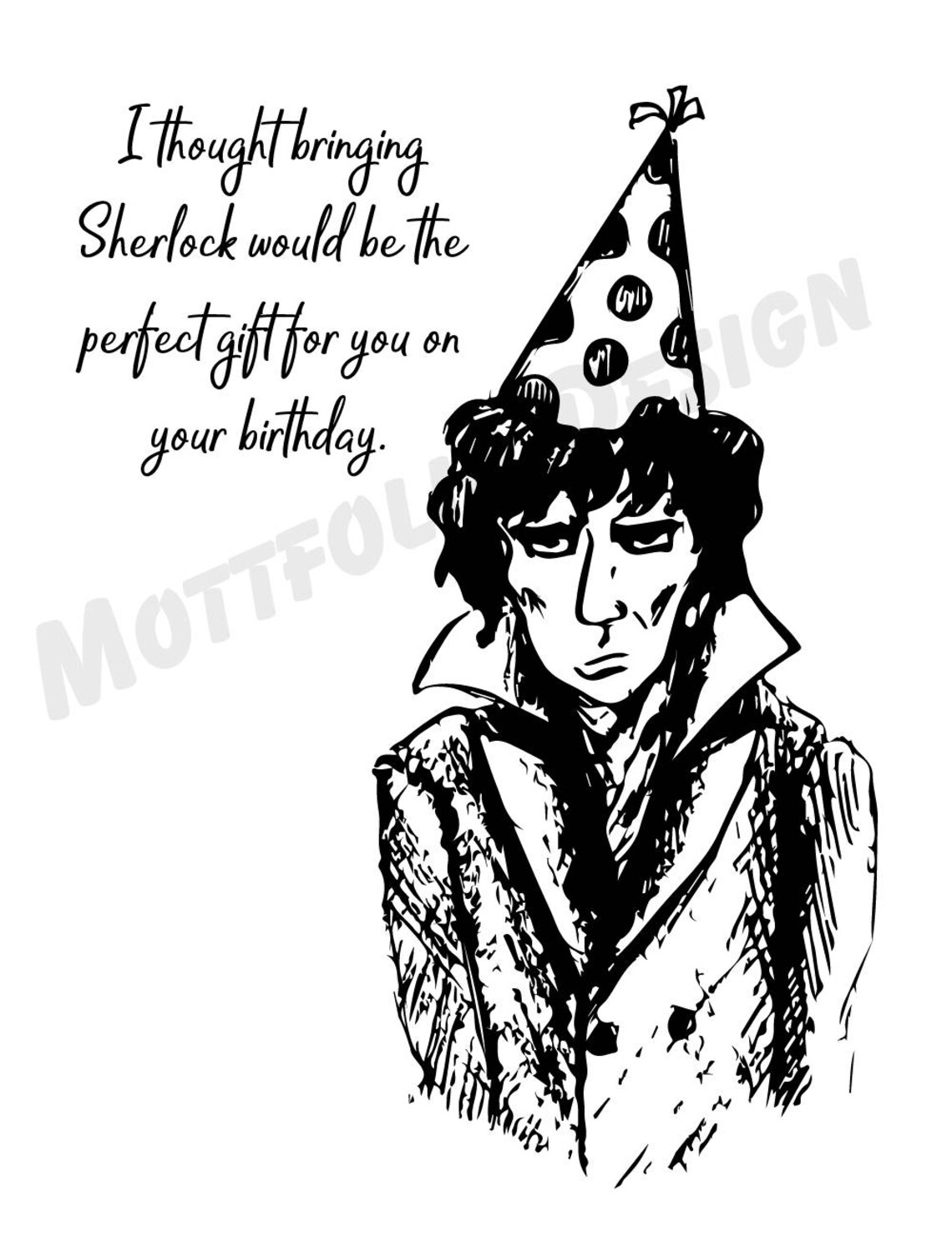 Sherlock BBC Happy Birthday Card With Gift Card Message | Sherlock ...