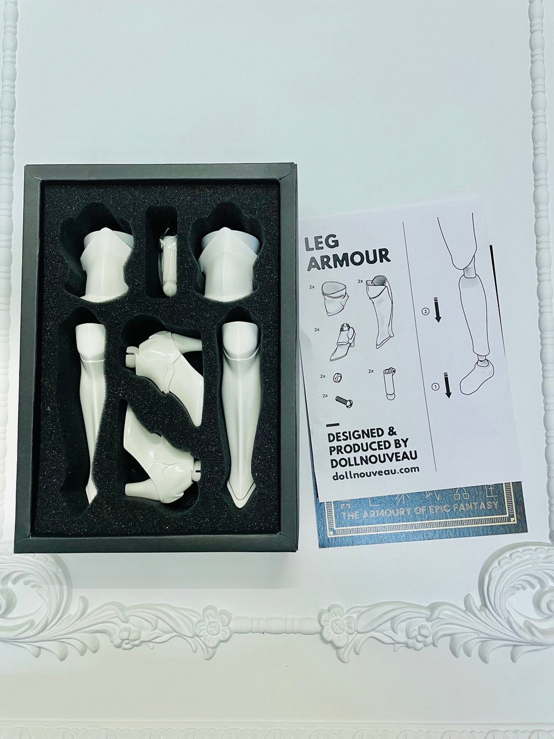 Leg Armour for 1/4 Bjd Superdollfie Dollfiedream Doll Mdd Ddp Kumako ...