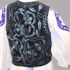 Vintage Embroidered Romanian Vest: Handmade Transylvanian Folk Clothing ...