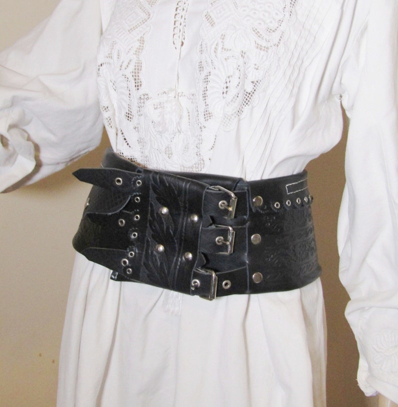 Romanian leather belt / girdle hunter leather belt ethnic | Etsy